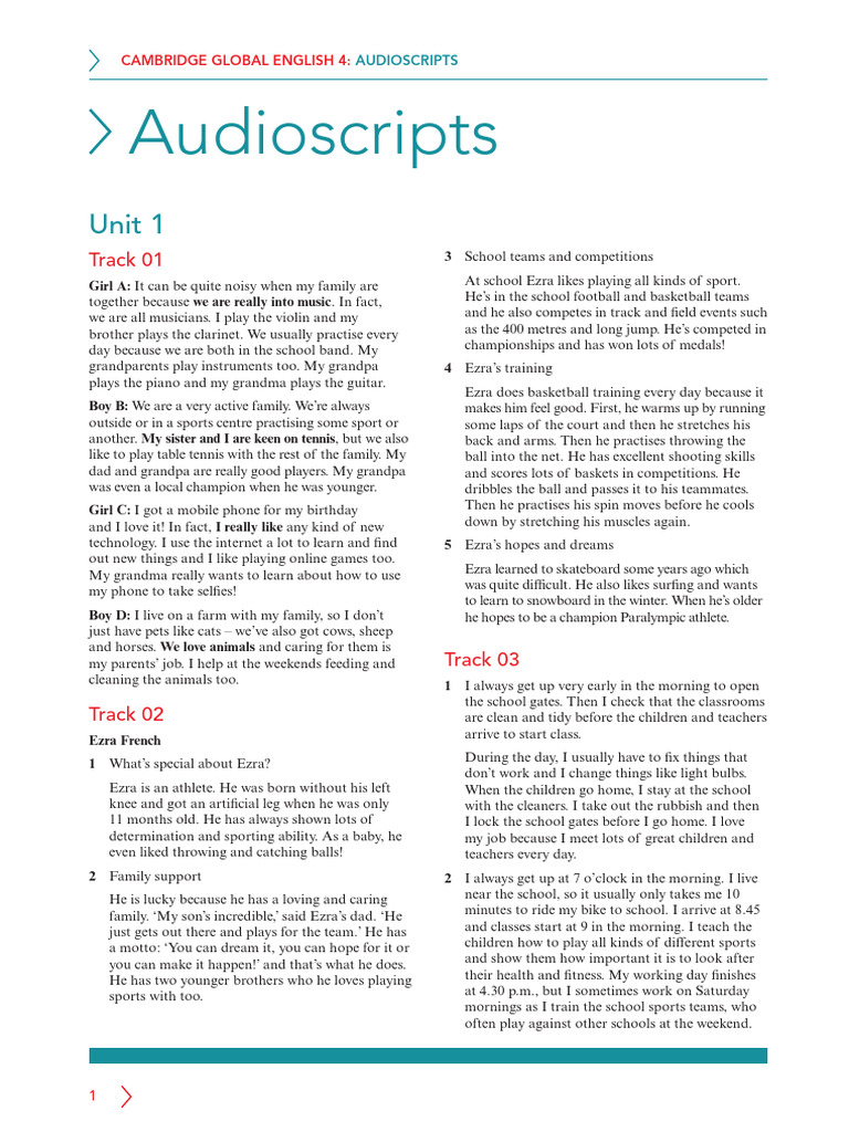 GE 4 Audioscripts | PDF | Planets | Solar System