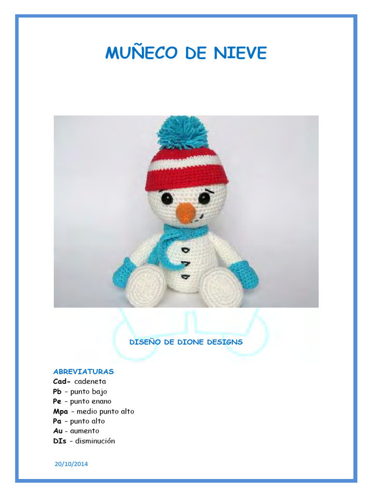 Muñeco de nieve español | PDF