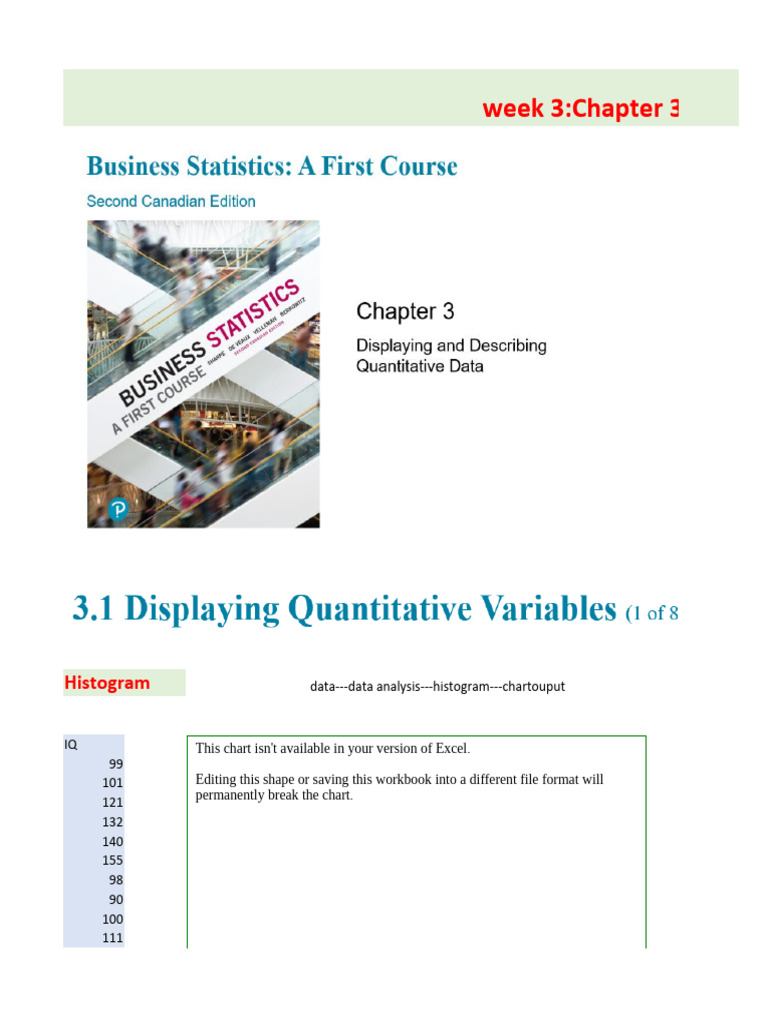 Week 3 Chapter 3 Worksheet | PDF | Skewness | Statistical Models