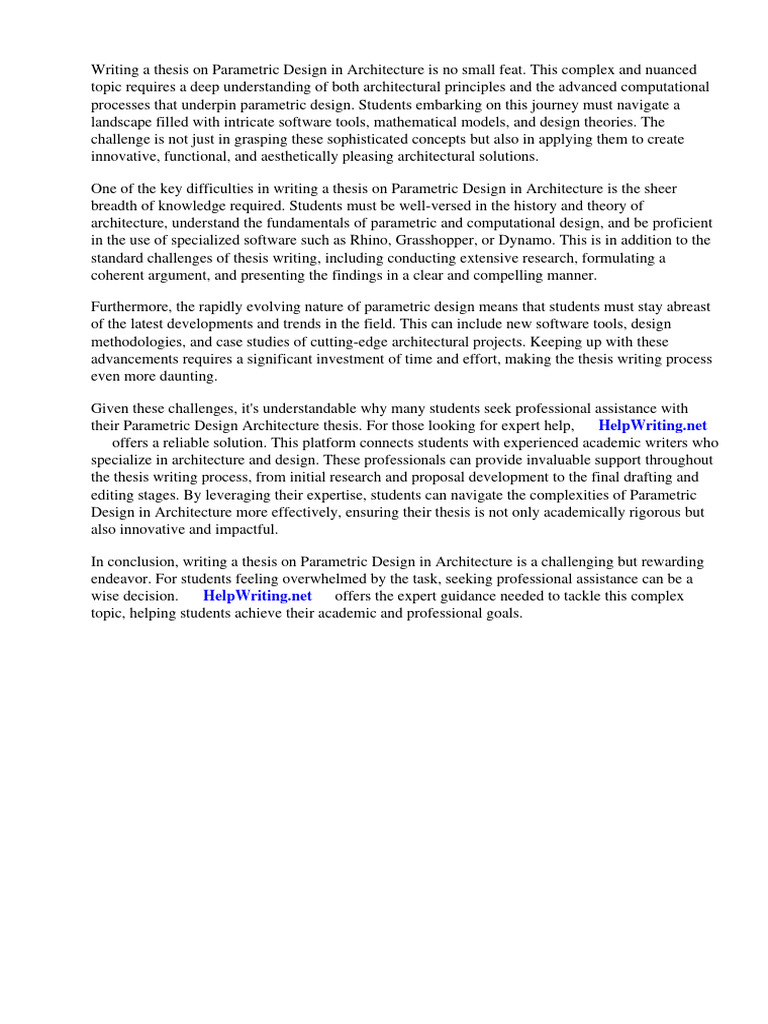 Parametric Design Architecture Thesis | PDF | Curve | Curvature