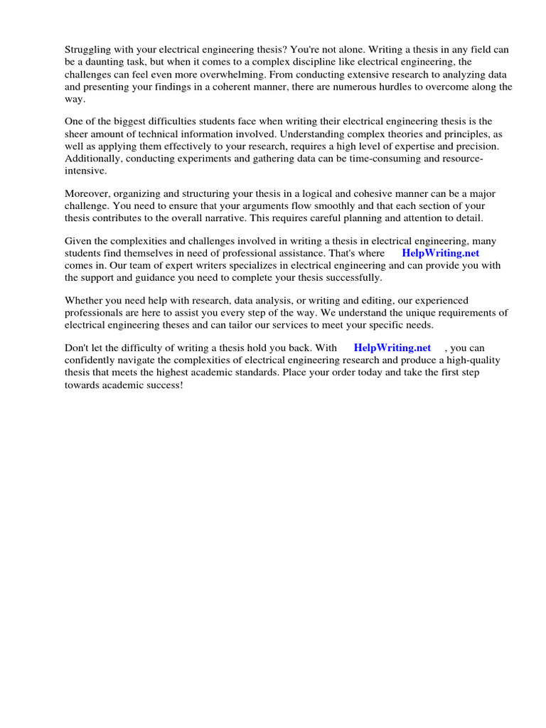 Thesis Engineering Electrical | PDF | Electrical Grid | Engineering