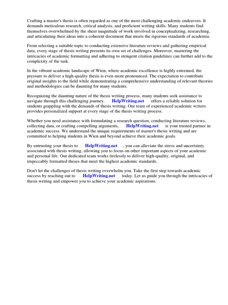 Master Thesis Wien | PDF Master Thesis Wien | PDF