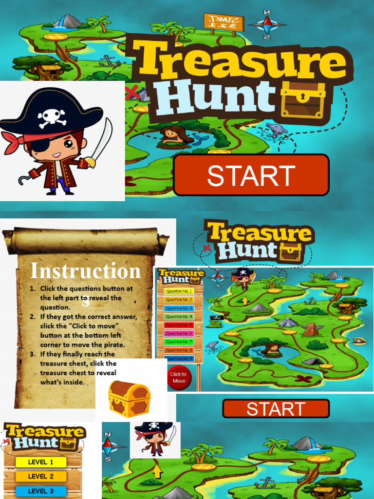 Treasure Hunting Powerpoint Template | PDF