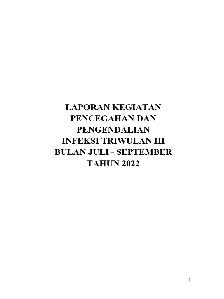 Laporan Kegiatan PPI Triwulan III 2022 | PDF