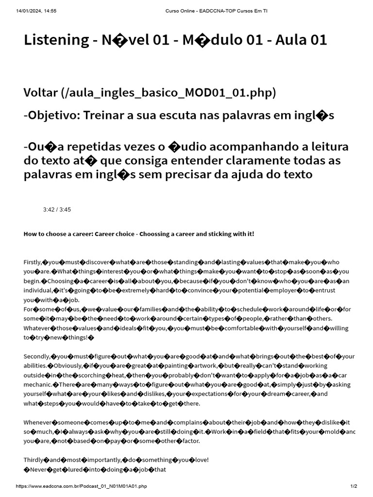 EXERCISE_01_N01M01A01 Listening | PDF