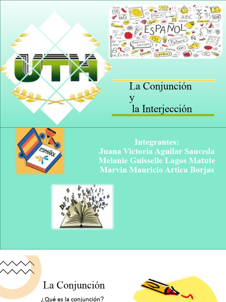 La Conjuncion y La Interjeccion | PDF