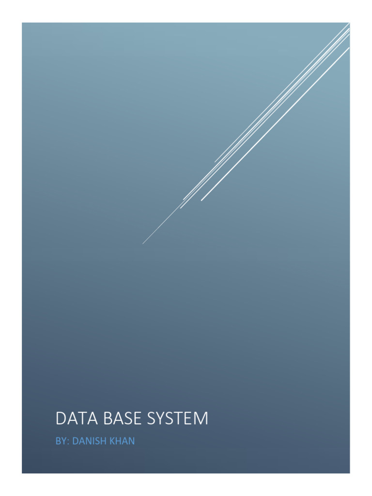 Data Base Final | Download Free PDF | Databases | Data Model