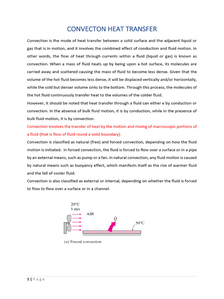 Convection Heat Transfer Explained | PDF | Fluid Dynamics | Heat Transfer