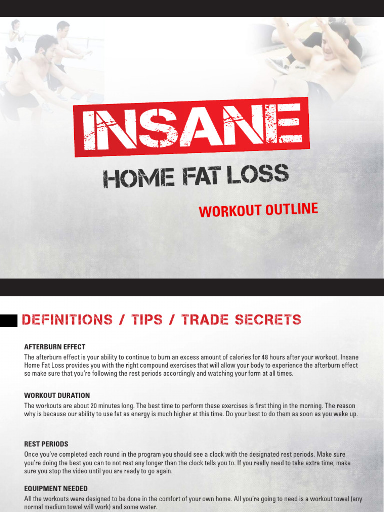 Insane Home Fatloss | PDF | Management Of Obesity | Human Anatomy