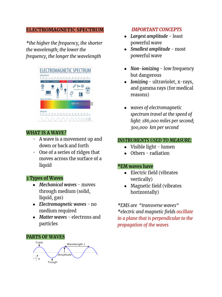 Science Q2 Reviewer | PDF | Electromagnetic Spectrum | Electromagnetic ...