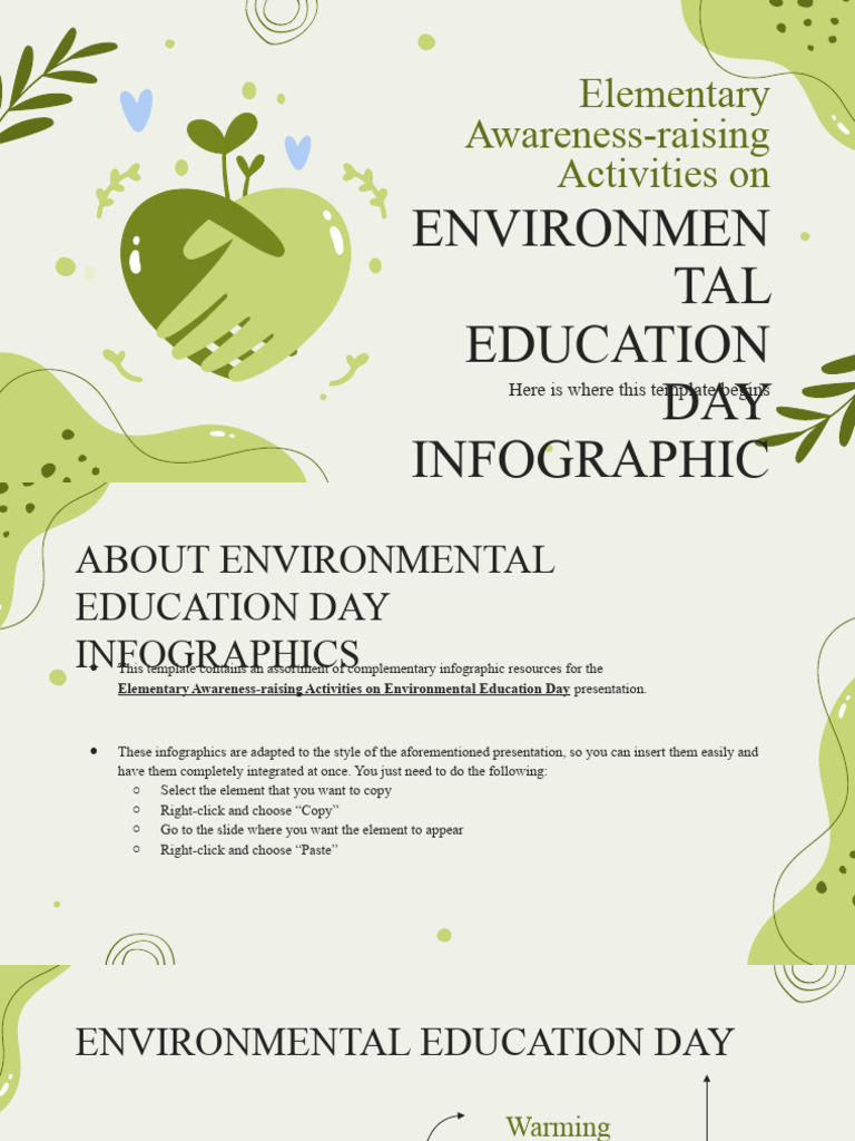 Elementary Awareness Raising Activities On Environmental Education Day ...