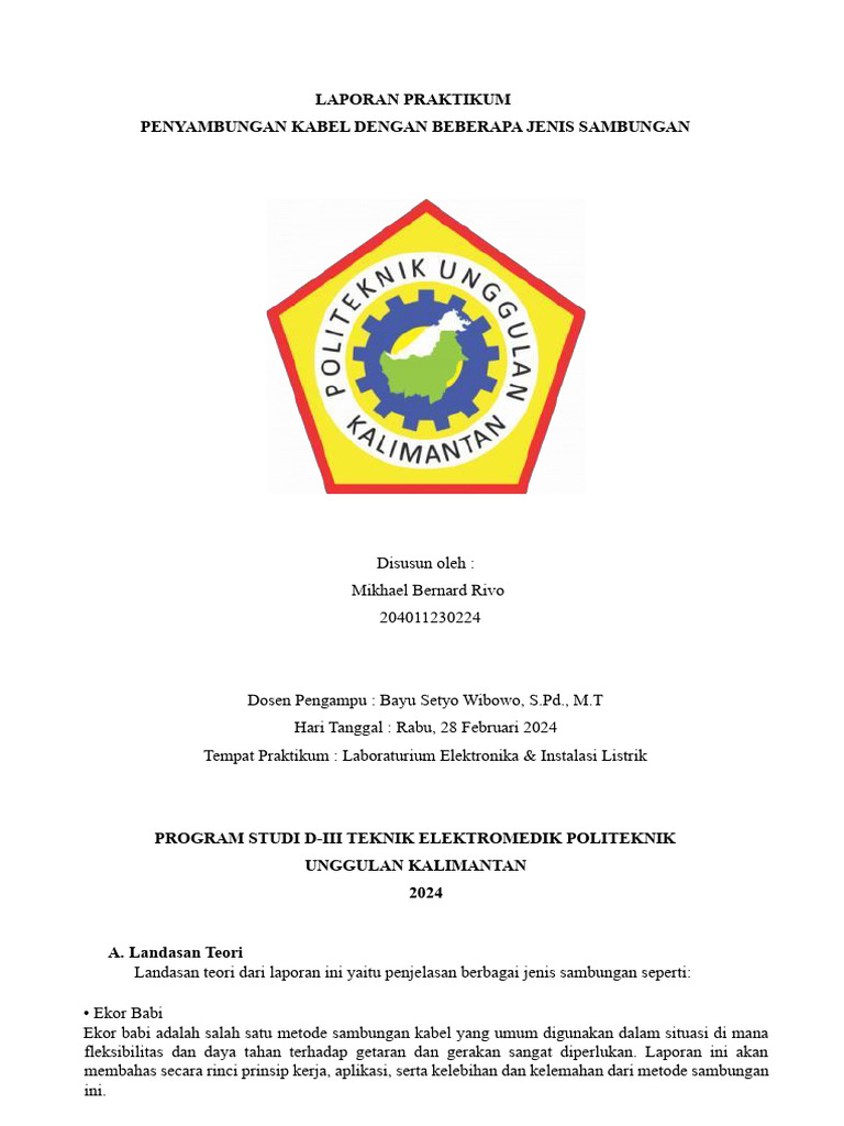 Laprak Instalasi Listrik | PDF