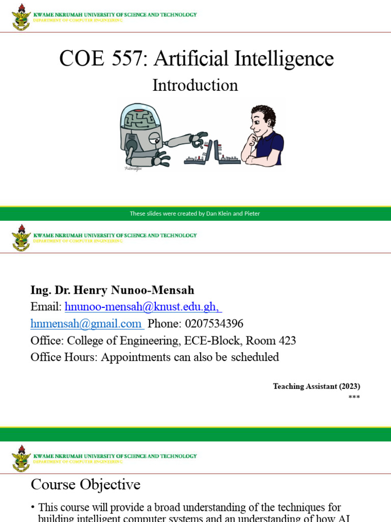 Lec01 Intro To AI | Download Free PDF | Artificial Intelligence ...