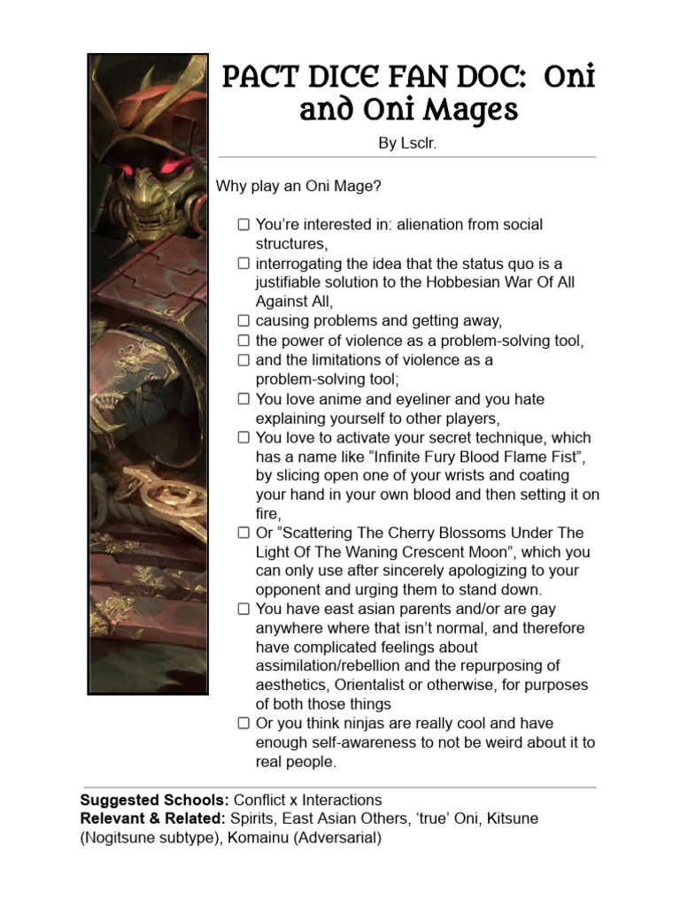 LSCLR Oni | PDF | Knife | Sword