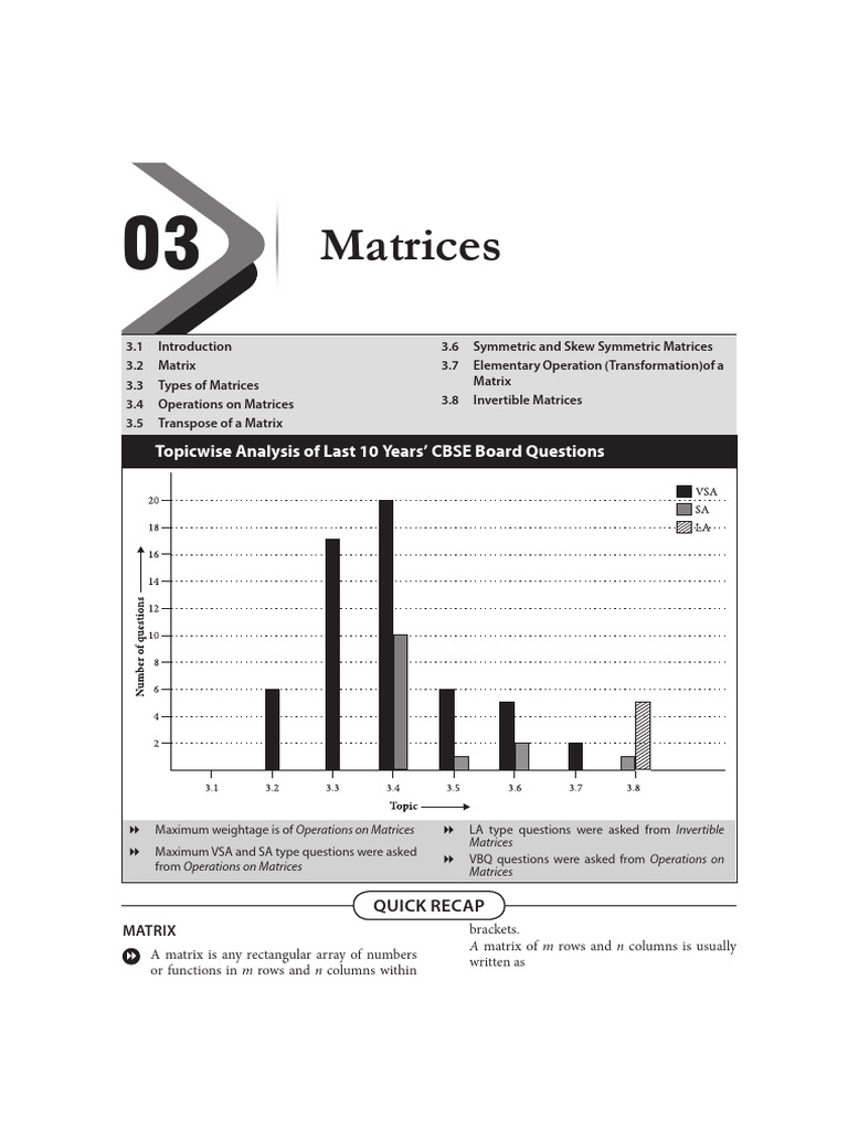 Matrix Operations and Types Explained | PDF | Matrix (Mathematics ...