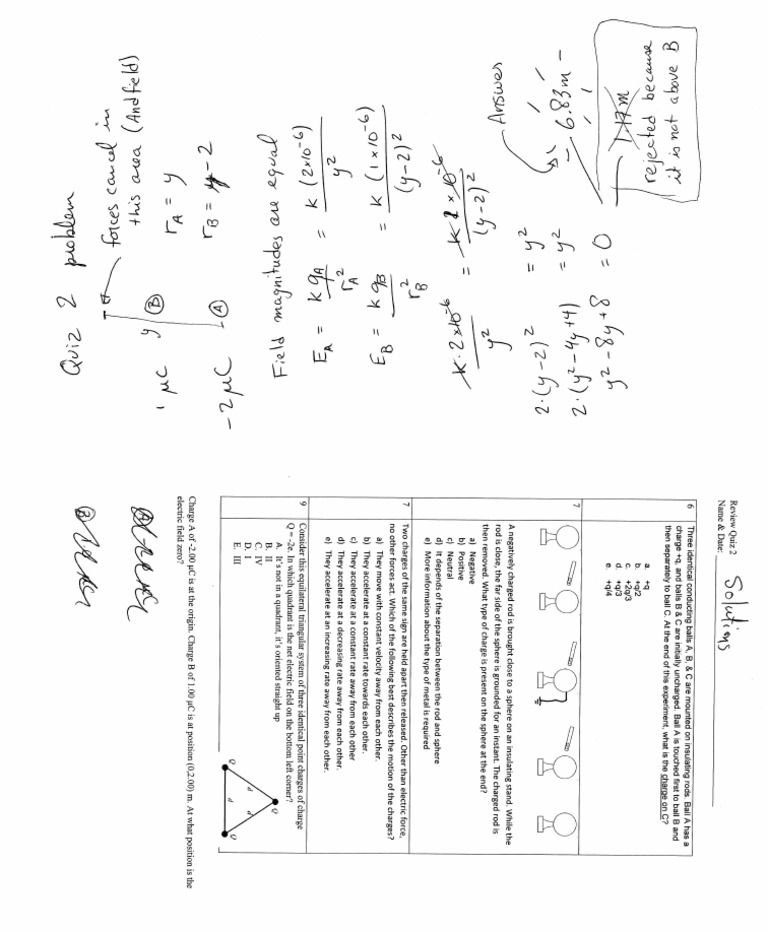 Quiz 2 PB Solution 2024W | PDF | Physics | Materials Science