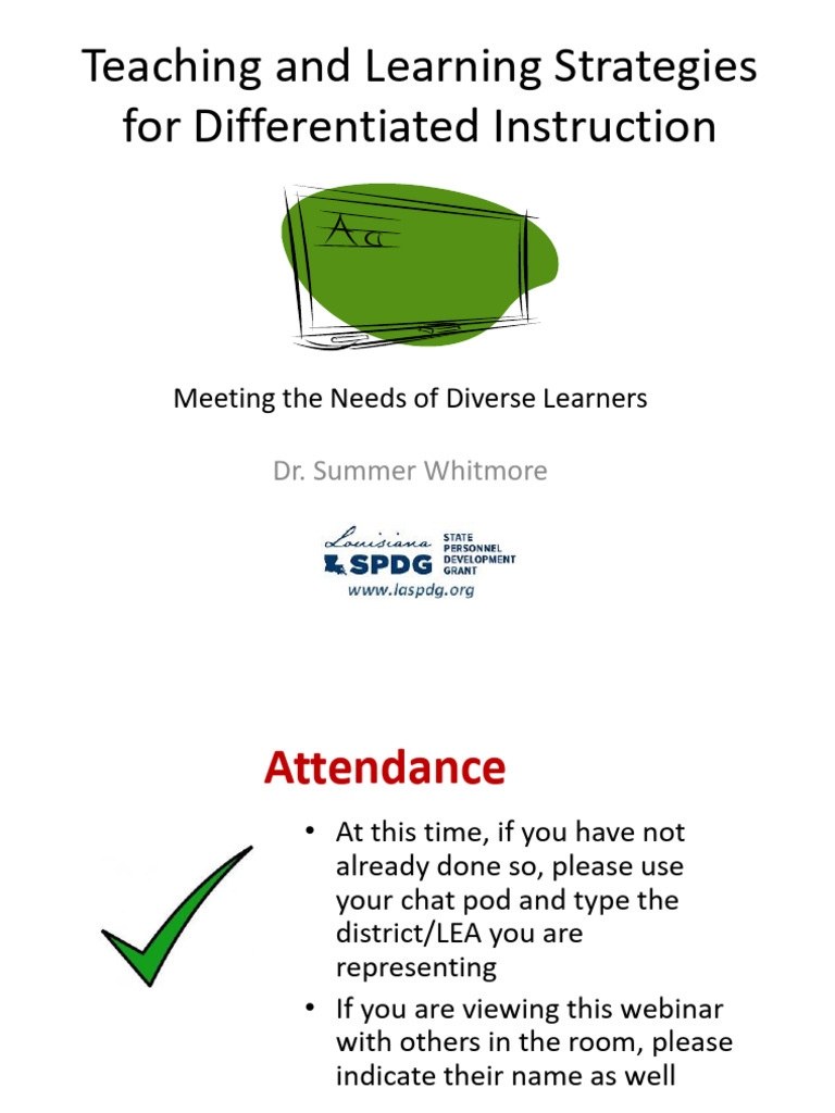 Teaching and Learning Strategies For Differentiated Instruction | PDF | Differentiated ...