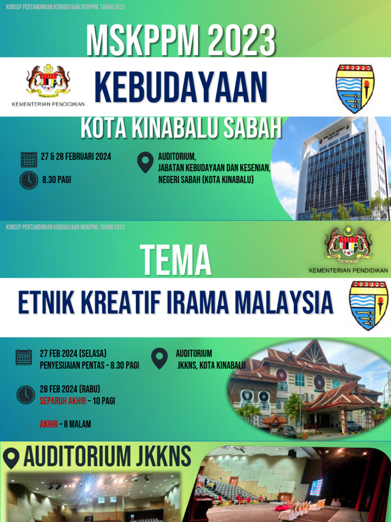 Slaid Mesyuarat MSKPPM 2023-Kebudayaan | PDF
