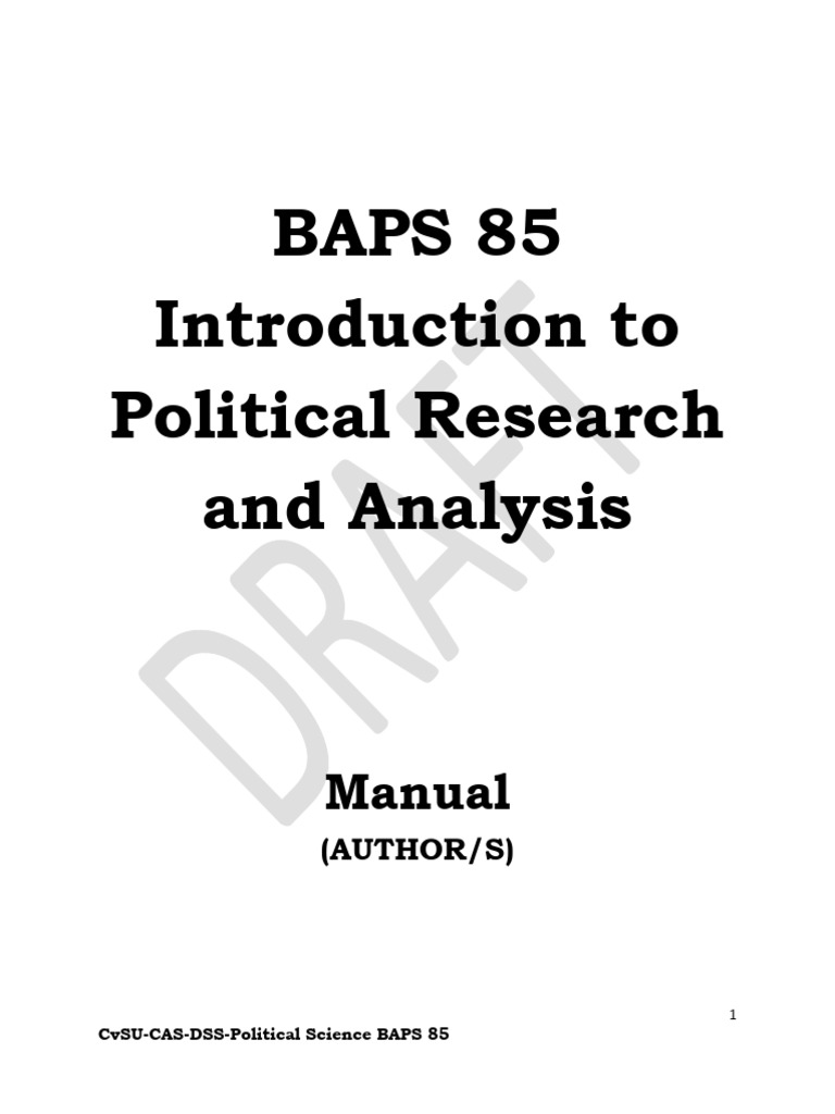 BAPS 85 Contents | PDF