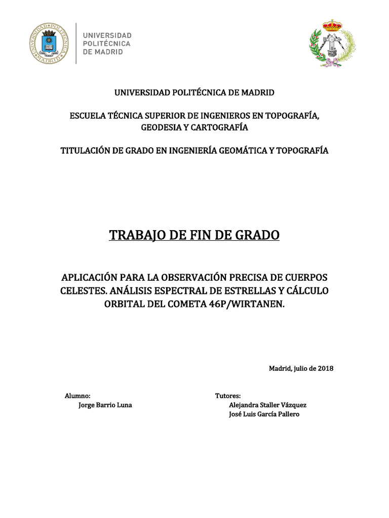 TFG Jorge Barrio Luna | PDF | Universo | Astronomía TFG Jorge Barrio Luna | PDF | Universo | Astronomía