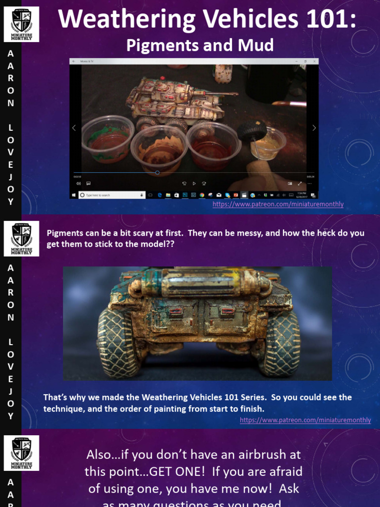 Weathering Vehicles 101 Pigments and Mud | PDF