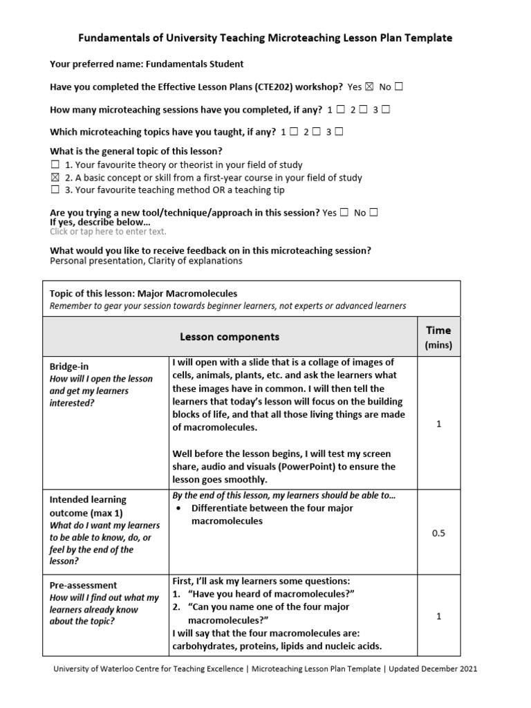 Science Concept Lesson Plan Online 10 Min Pdf Learning Lesson Plan