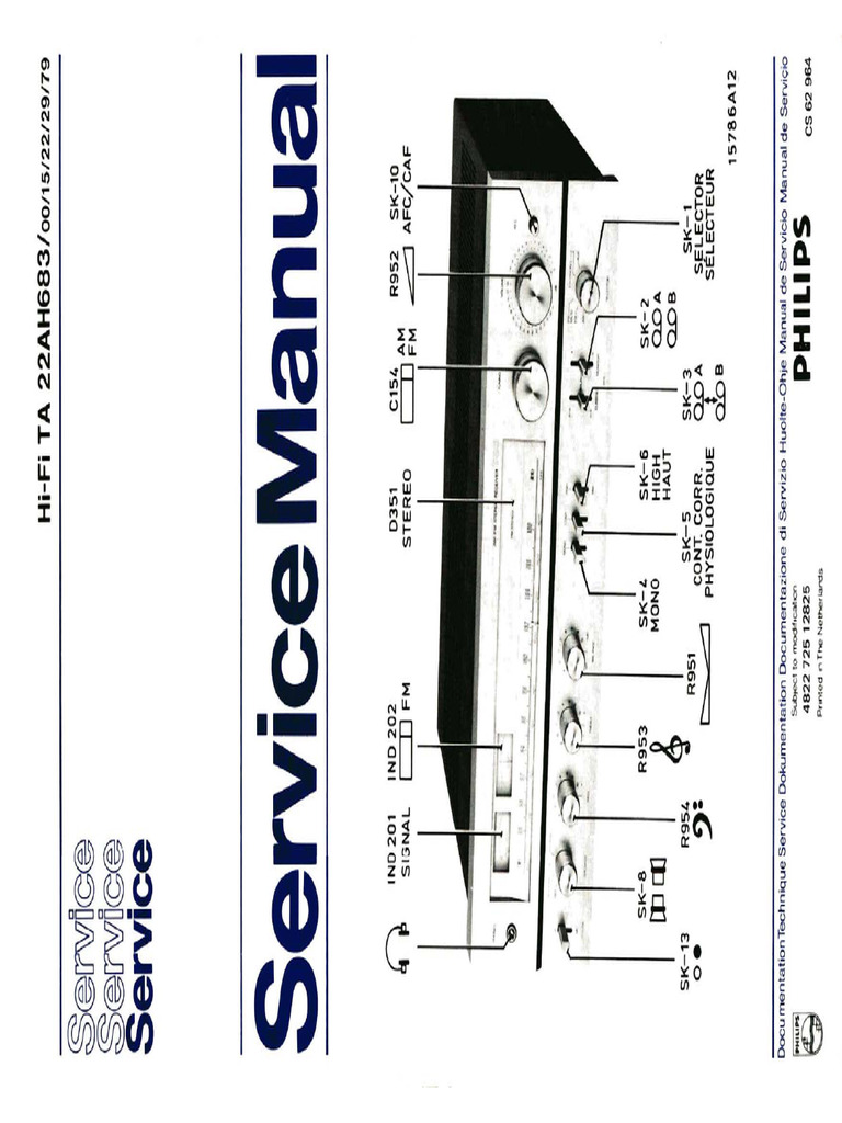 Philips AH 683 Service Manual | PDF