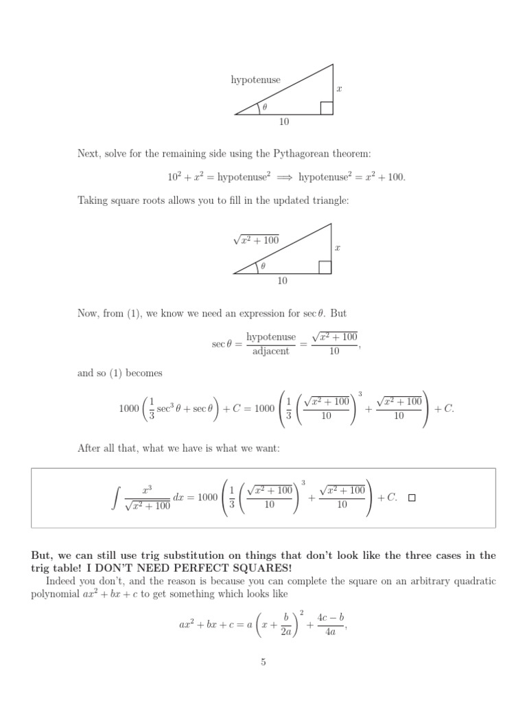 pg5 Searched Trig Sub | PDF | Square Root | Mathematical Objects