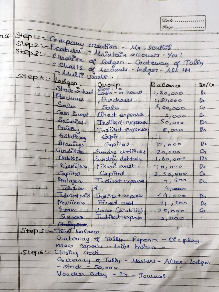 Capital Voucher Entry in Tally | PDF