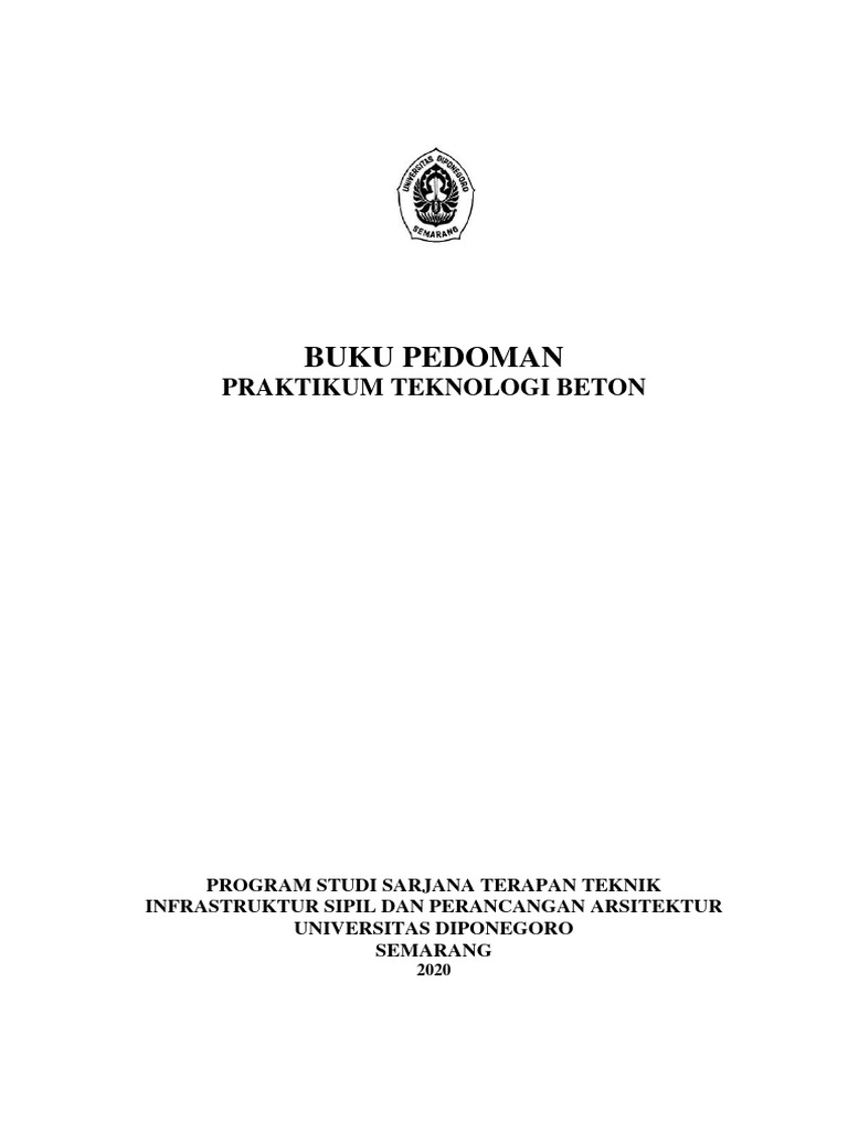 Buku Pedoman Tekton Pilar SV Undip | PDF