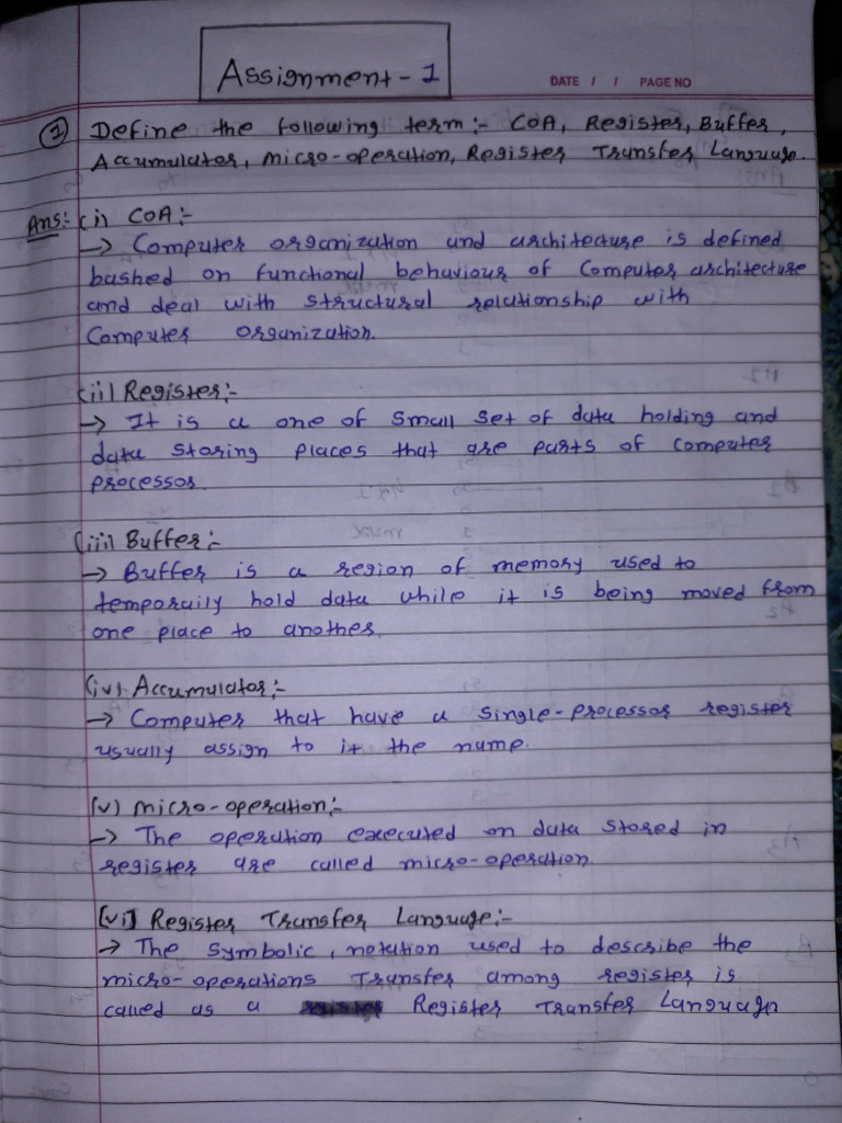 Coa Assignment 1 | PDF