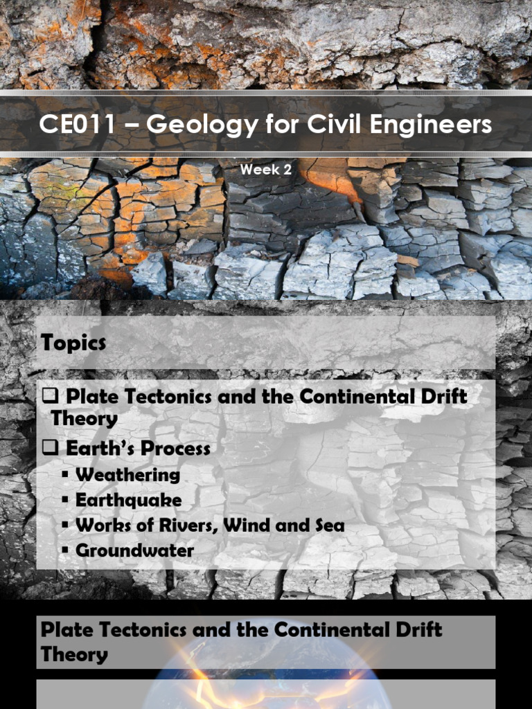 CE011 - Week 2 | PDF | Plate Tectonics | Earth Sciences
