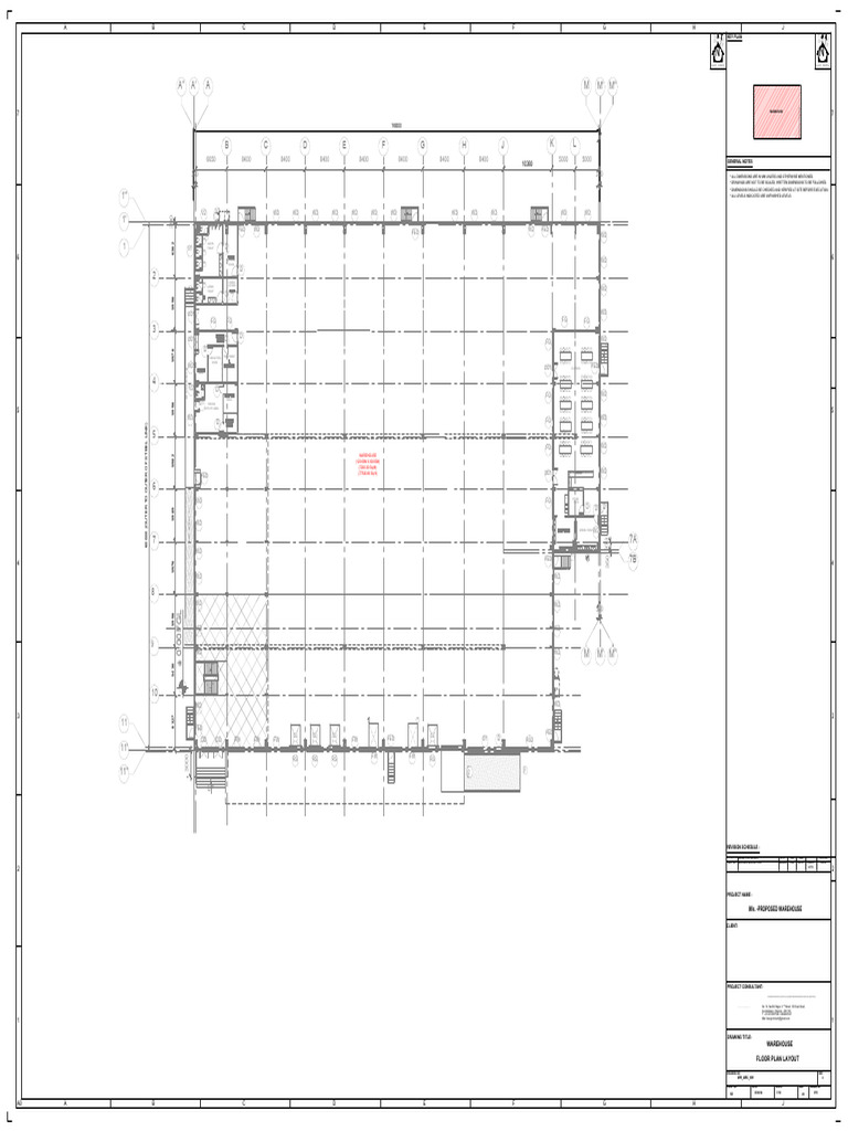 90 X 60 Warehouse - Floor Plan Layout-Layout1 | PDF | Technical Drawing