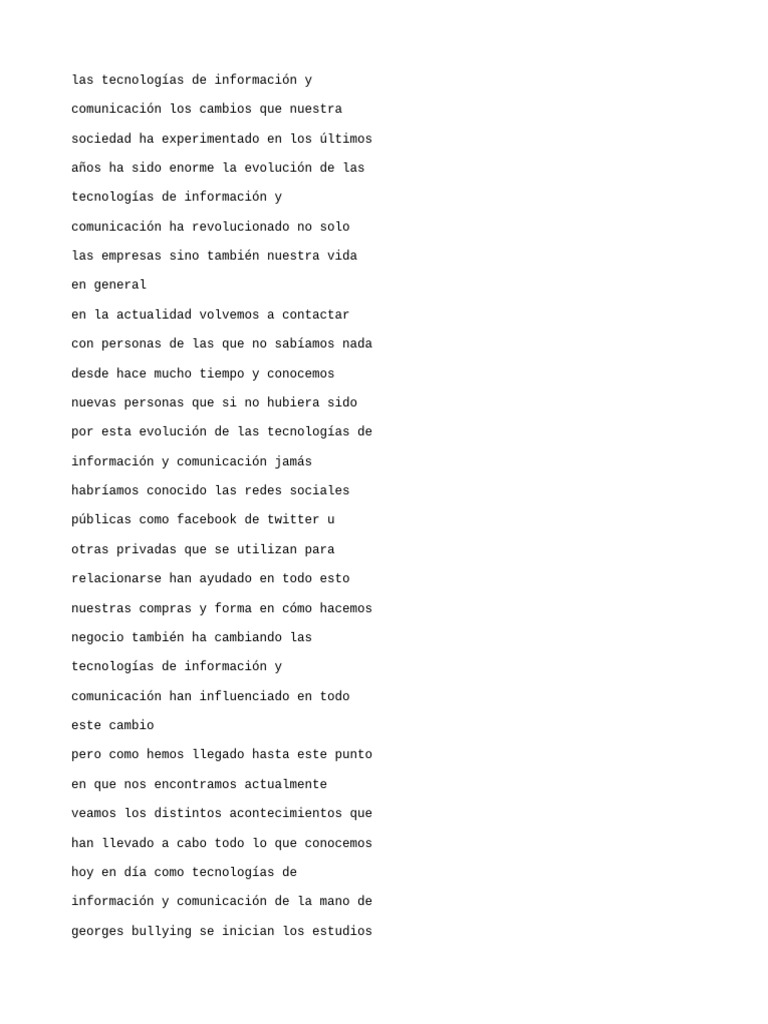 (Spanish (Auto-Generated) ) Historia de Las TICS. (DownSub - Com) | PDF ...