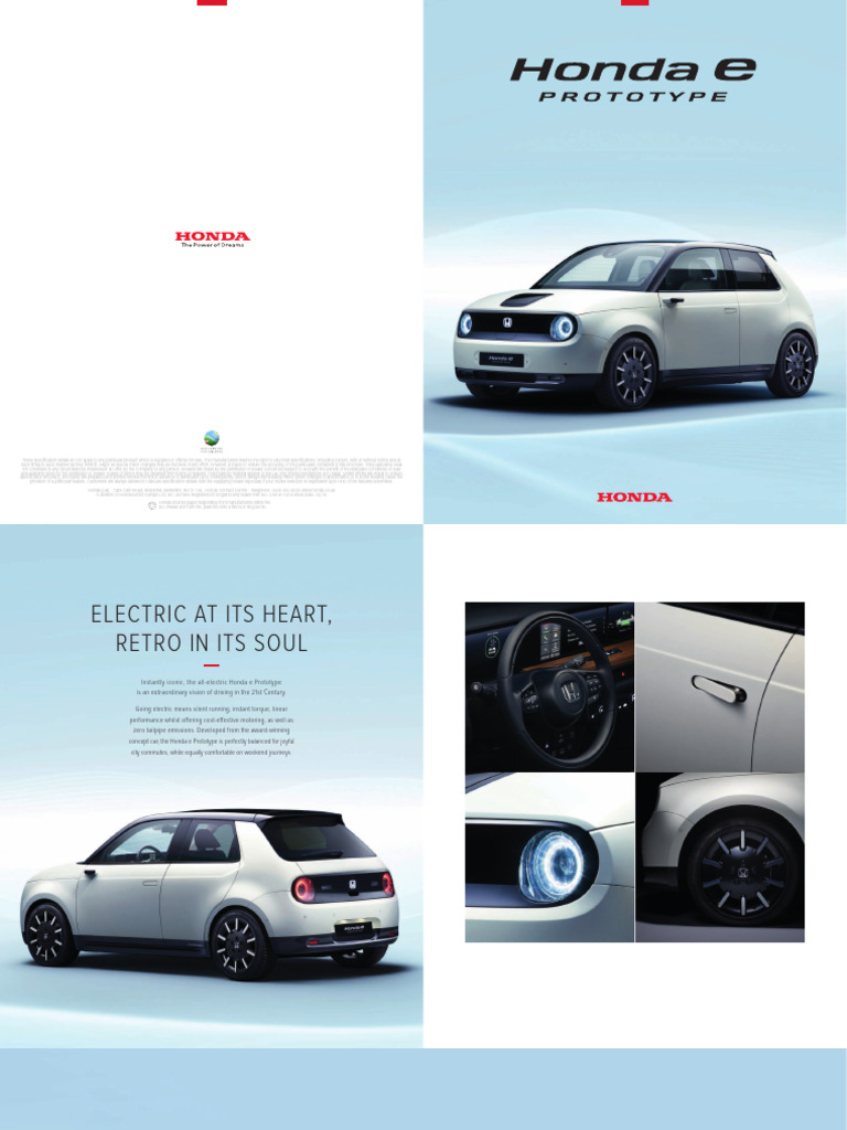 Honda e Type Prototype | Download Free PDF | Honda | Land Vehicles