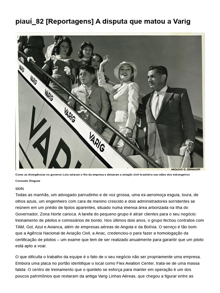 A Disputa Que Matou A Varig | PDF | Luiz Inácio Lula da Silva | Brasil