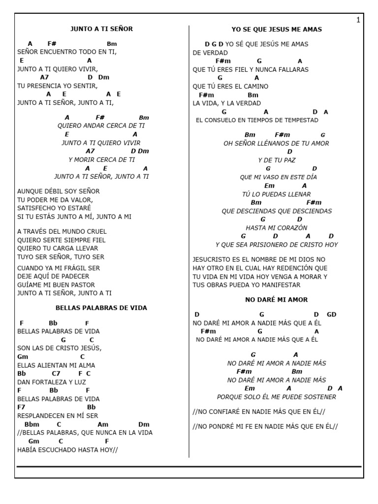 Himnario Con Acordes Pdf Cristo Título Jesús