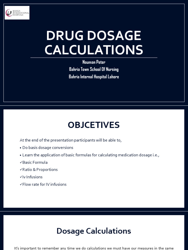 Drug Dosage (1) | PDF | Dose (Biochemistry) | Chemistry