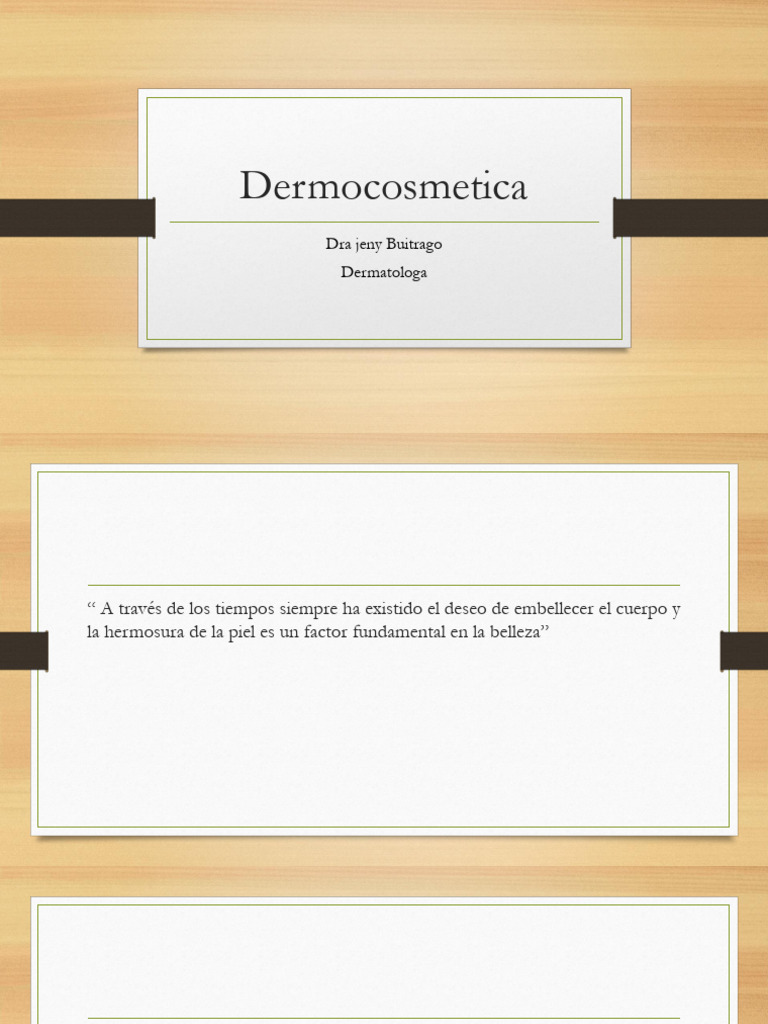 Dermo Cosmetic A | PDF | Productos cosméticos | Agua