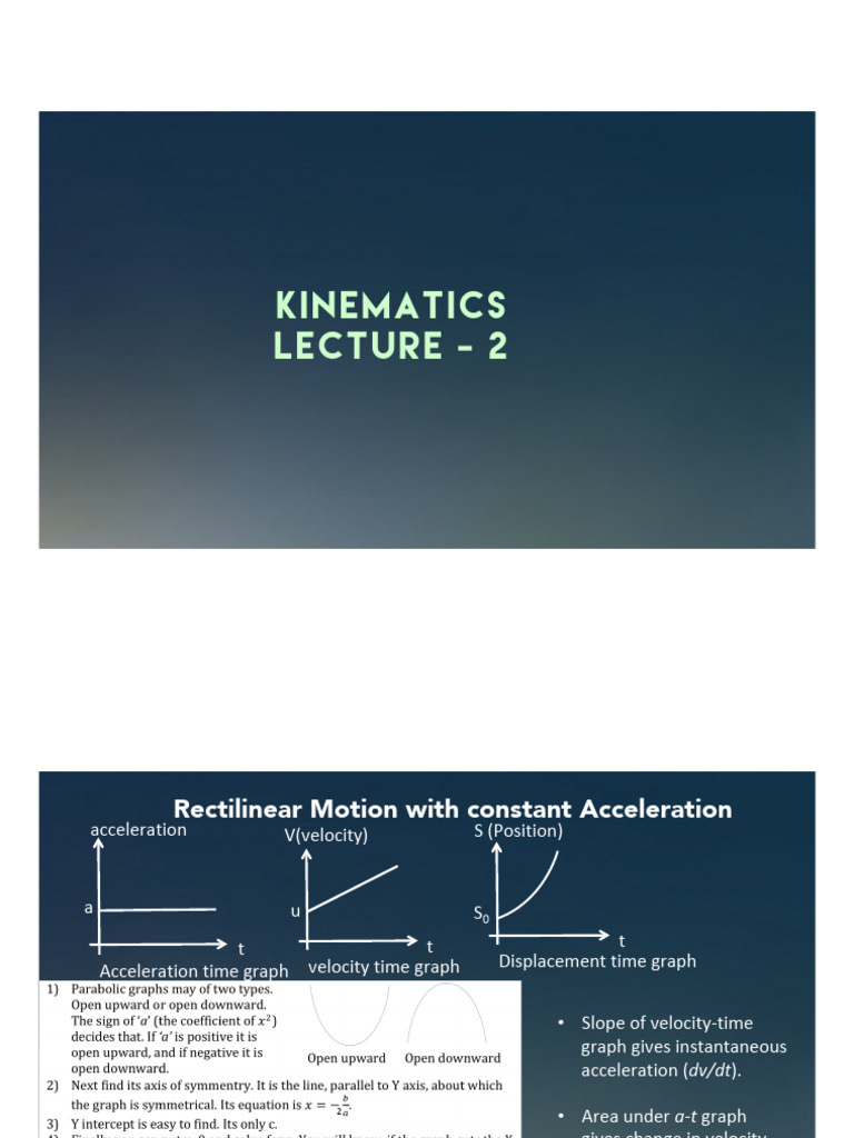 Kinematics L2 | PDF | Science & Mathematics