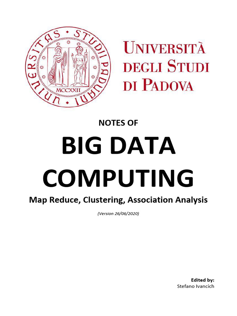 Big Data Computing | PDF | Cluster Analysis | Map Reduce