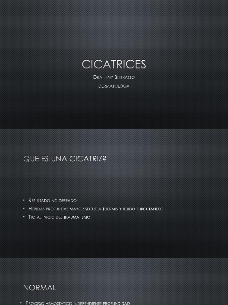Tratamiento y Prevención de Cicatrices | PDF | Cicatrización de la ...