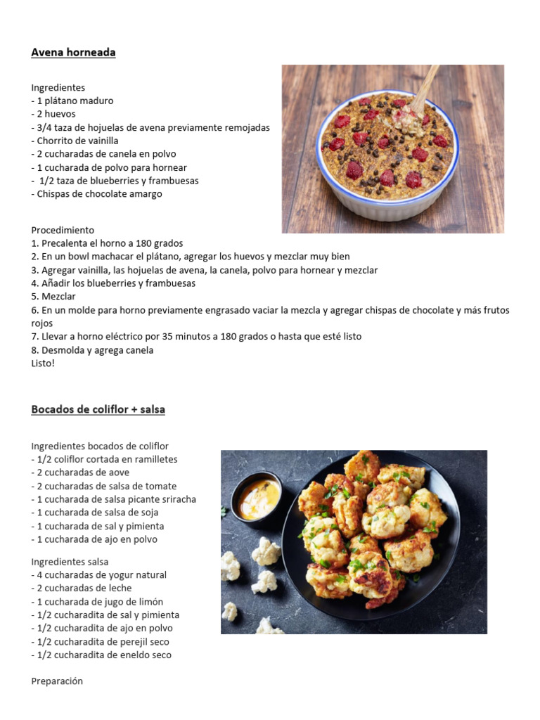 Recetas Nuevas | PDF