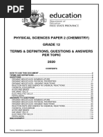 2023 GR 12 Physical Sciences Practical Test 1 Memo | PDF | Ethanol | Ester