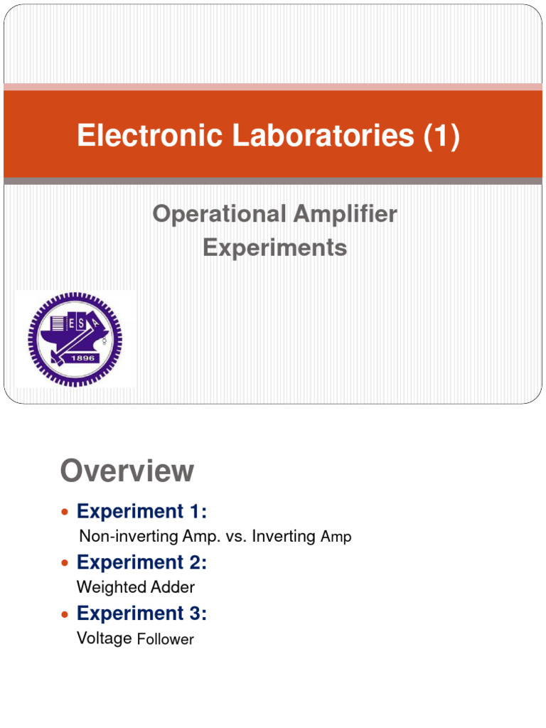 Lab05 EXP Operational Amplifier | PDF