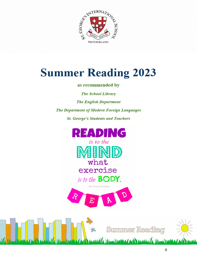Summer Reading Recommendations 2023 | PDF | General Fiction