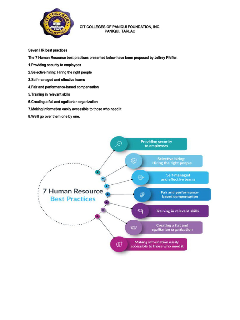 Seven-HR-best-practices | PDF | Employment | Human Resource Management