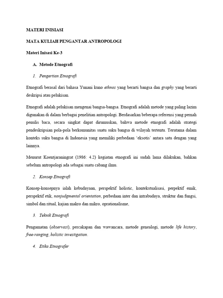 Materi Inisiasi 3 | PDF