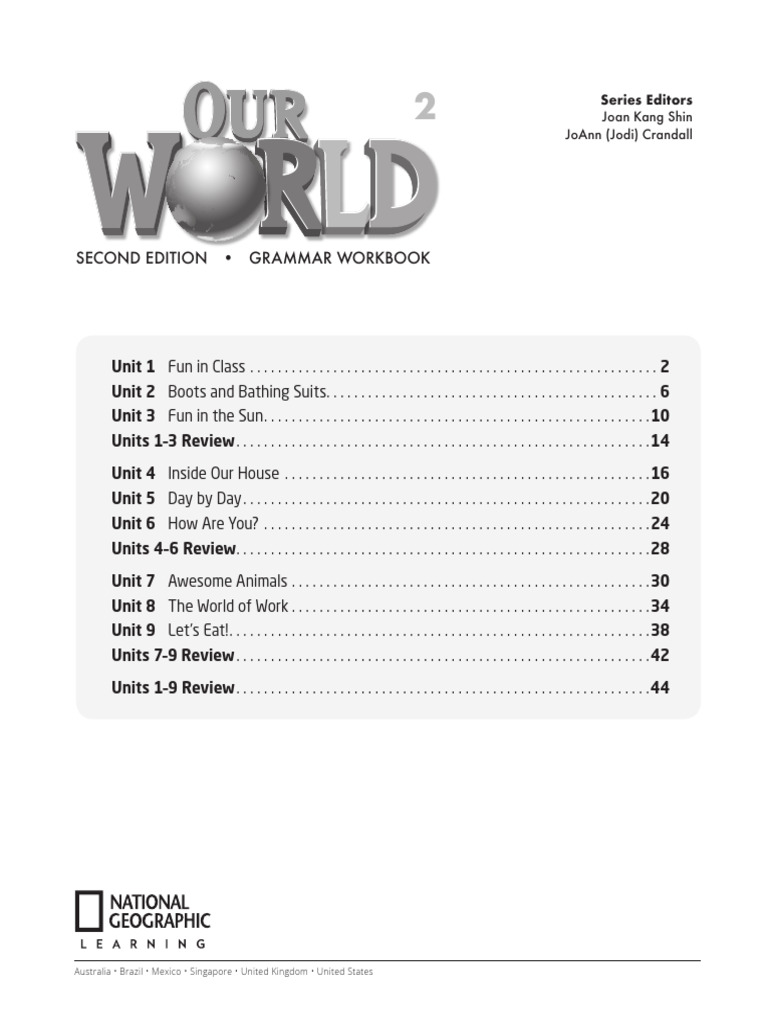 Our World 2 Grammar Workbook (2nd Edition) | PDF | Languages | Foreign Language Studies