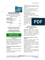 Ficha Técnica Phase-1 | PDF | Agua | Ph